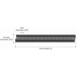 Extension Spring Coils 2,5X25X1000