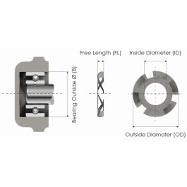Finger Spring Washer 21,49X11,51 40–58