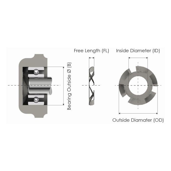 Finger Spring Washer 21,49X11,51 40–58